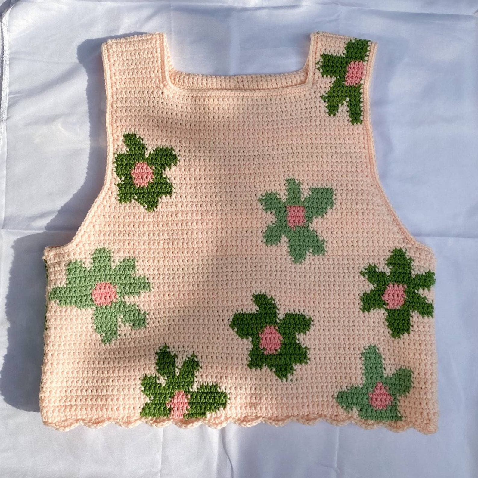PDF Lazy Daisy Vest Crochet Pattern - Etsy