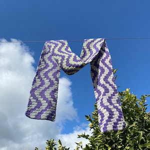 PDF Wavy Scarf Crochet Pattern - Etsy