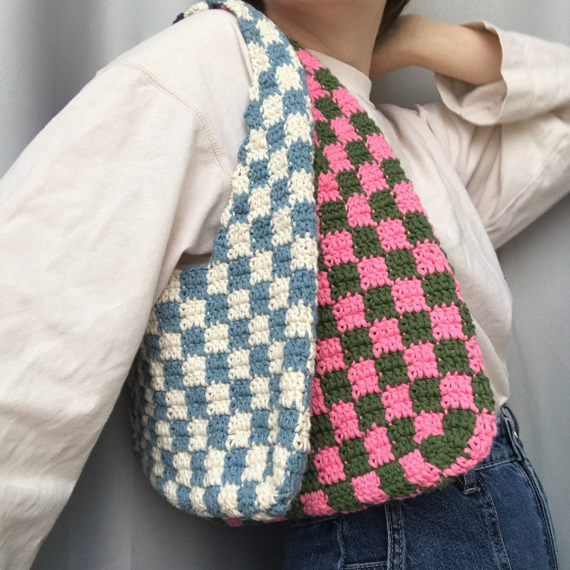 PDF Checkerboard Bag Crochet PATTERN - Etsy UK