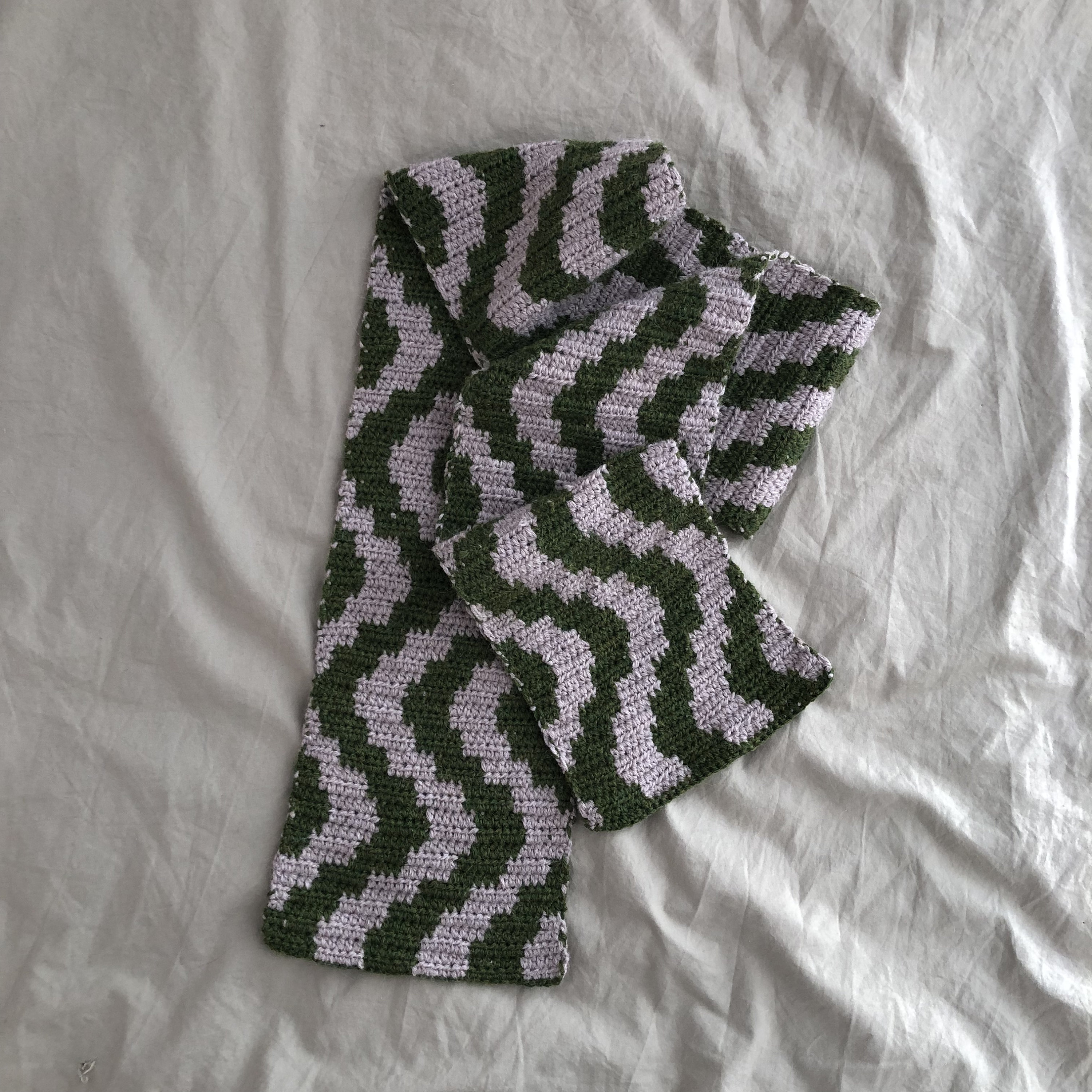 PDF Wavy Scarf Crochet Pattern - Etsy