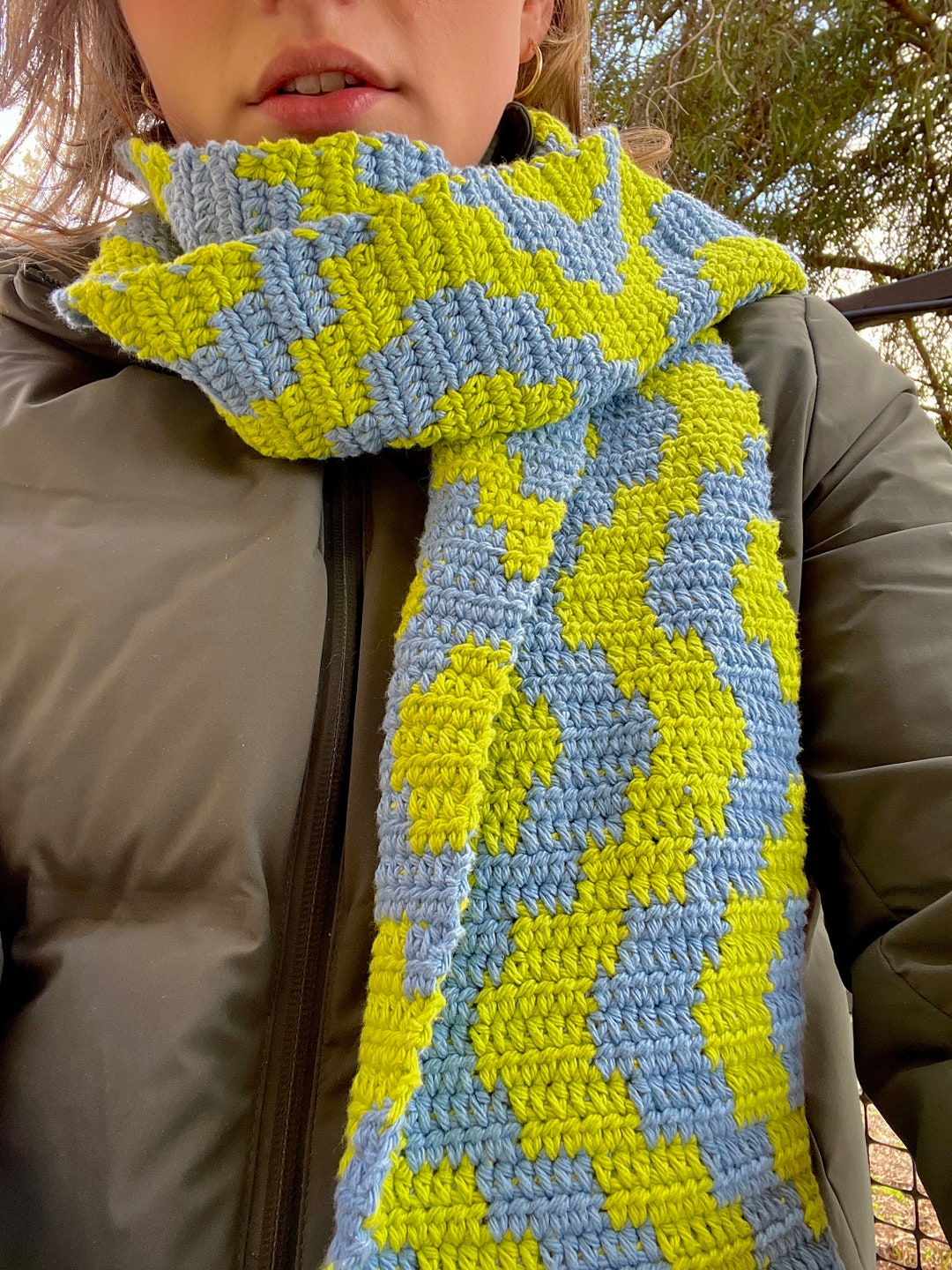 PDF Wavy Scarf Crochet Pattern - Etsy