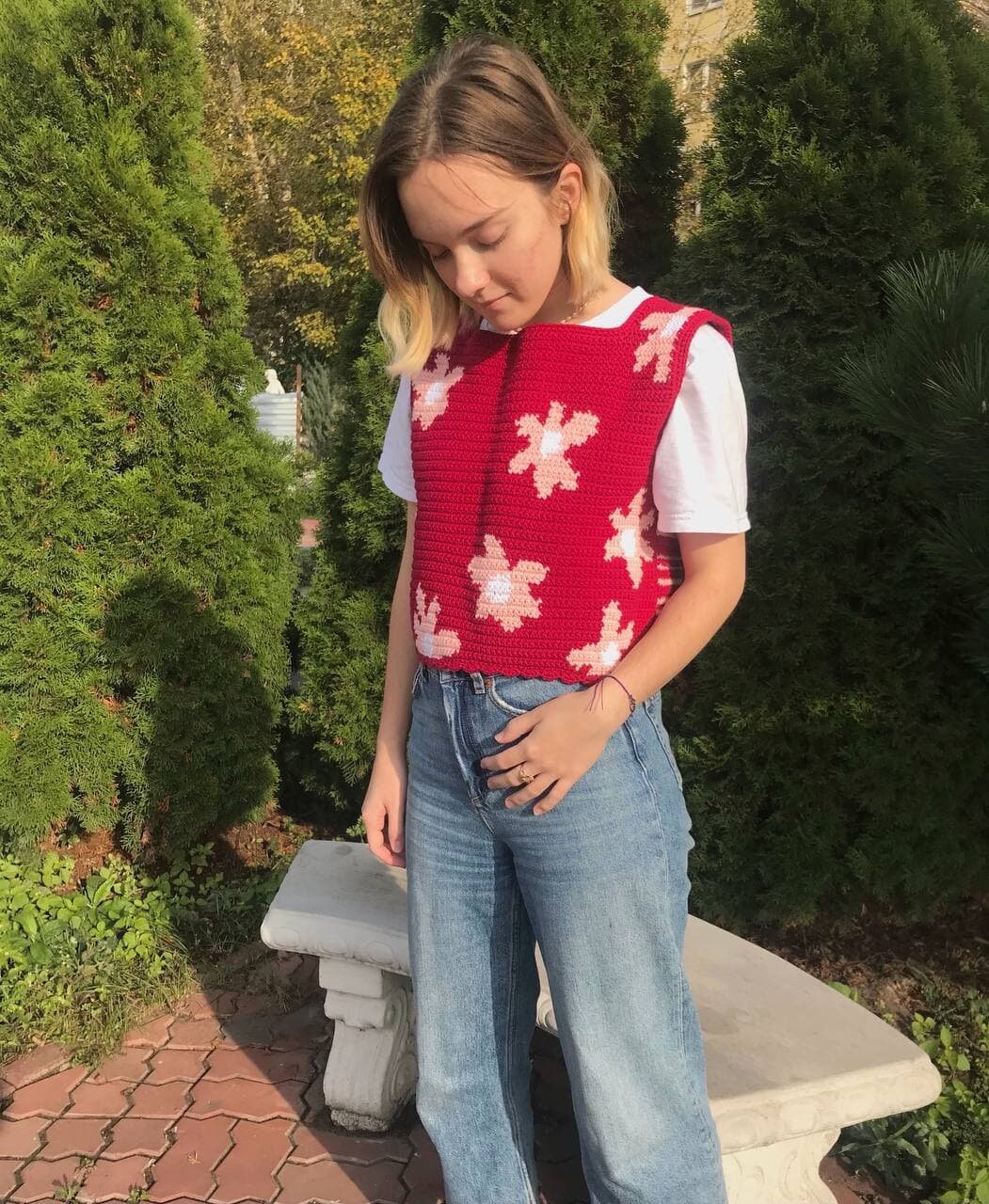 PDF Lazy Daisy Vest Crochet Pattern - Etsy UK