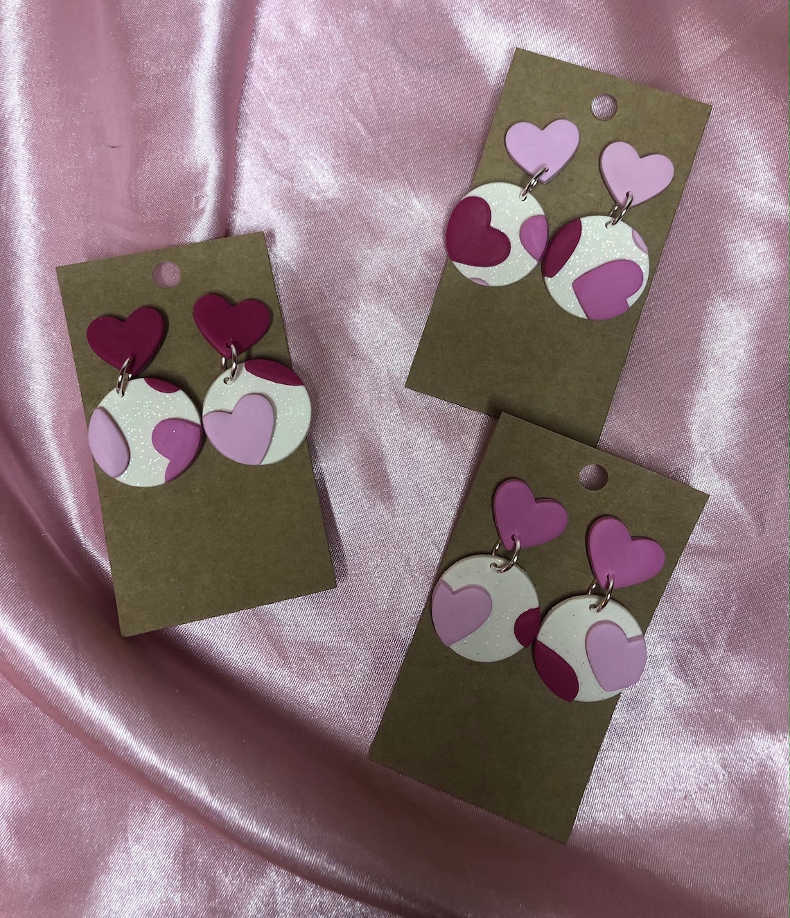 Valentines Day Polymer Clay Earrings Etsy