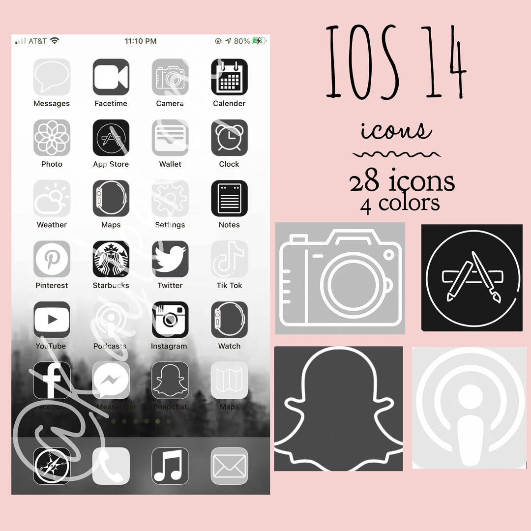 IOS 14 Icons Widget Smith Widget Designs - Etsy