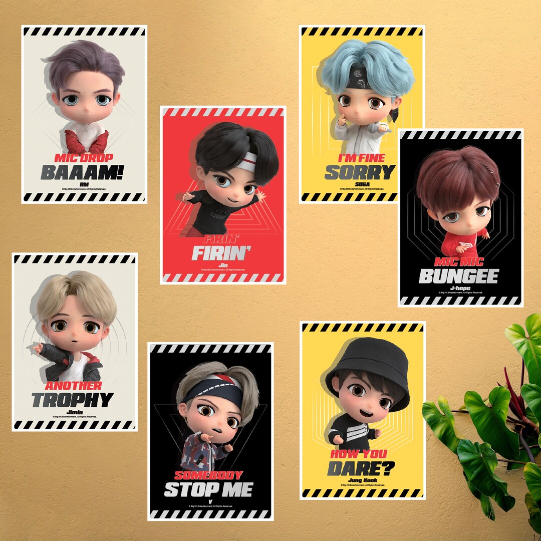 BTS Tinytan MIC Drop Mini Poster BTS Tinytan Poster - Etsy