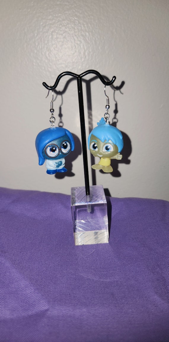 Pixar's Inside Out Joy and Sadness Inspired Earrings - Etsy