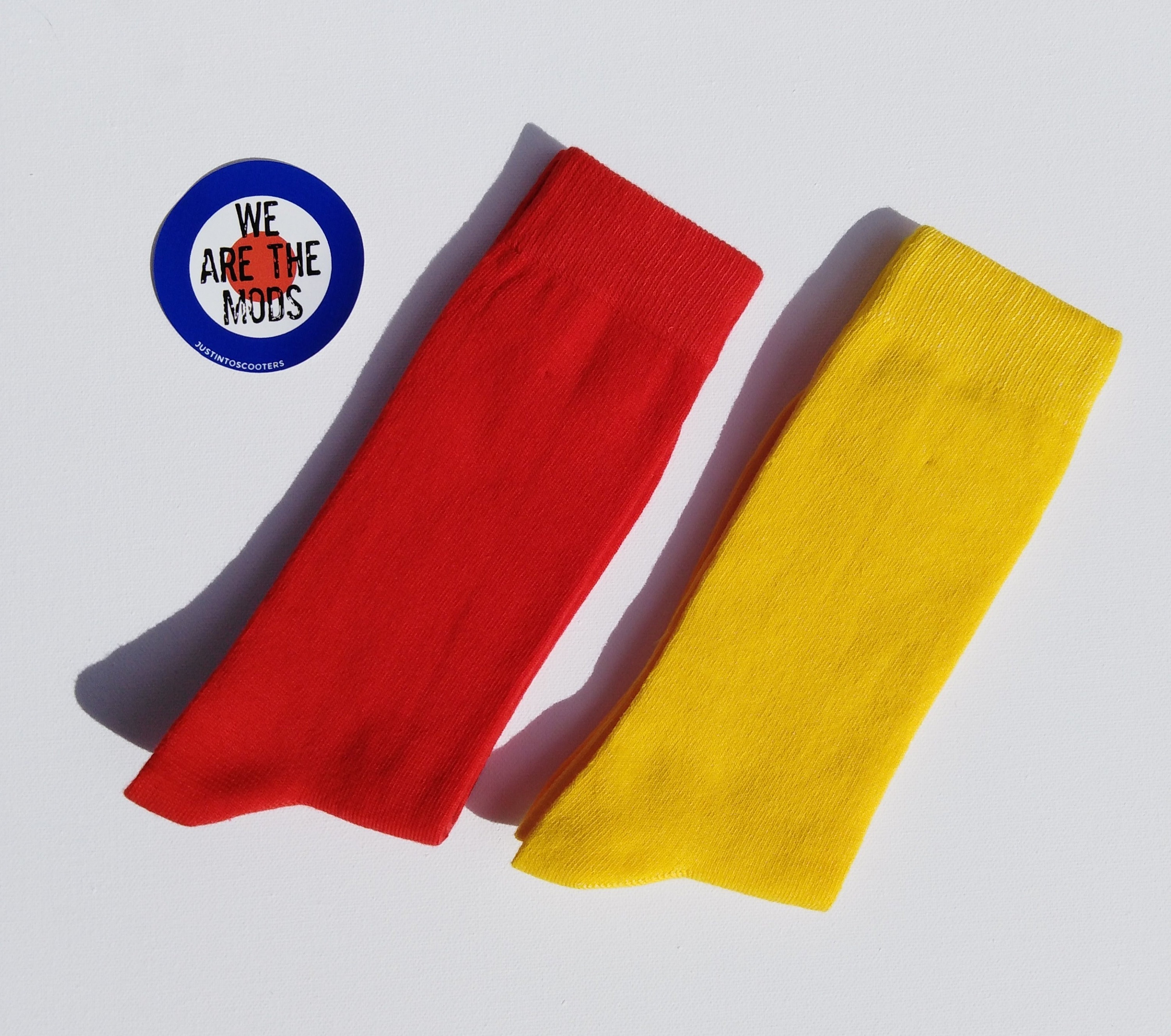 Mod Cotton Socks Skinhead Ska Rock & Roll Red Yellow - Etsy Ireland