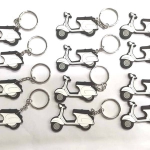 Vespa GS 150, 2D PVC Rubber Keychain, Gift, Keyring, Piaggio, Mod ...