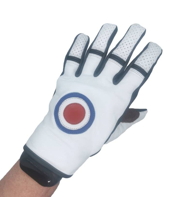 Mod Target Scooter White Gloves Italian Leather Mods - Etsy