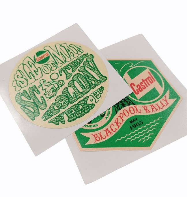 Vintage Retro Castrol Vinyl Stickers Vespa Piaggio | Etsy