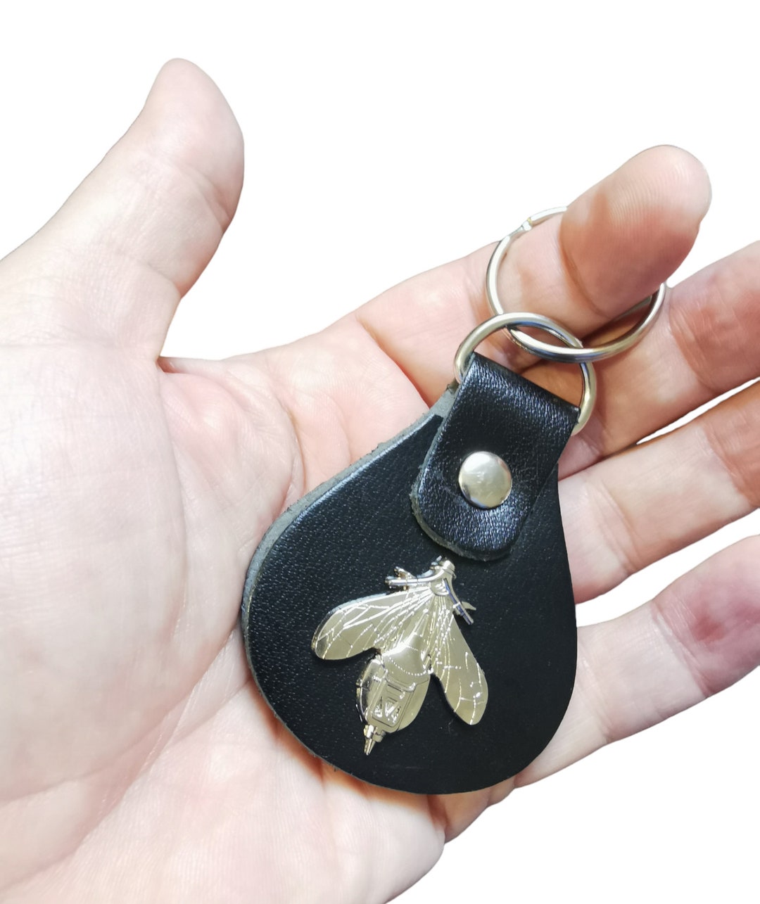 Luxury Italian Leather Vespa Wasp 3D Aluminium Keychain, Gift, Keyring ...