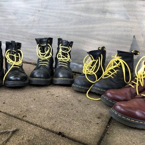 1.4m Dr Marten, Round Woven Laces, Skinhead, Ska, Mod, 2 Tone, Red ...