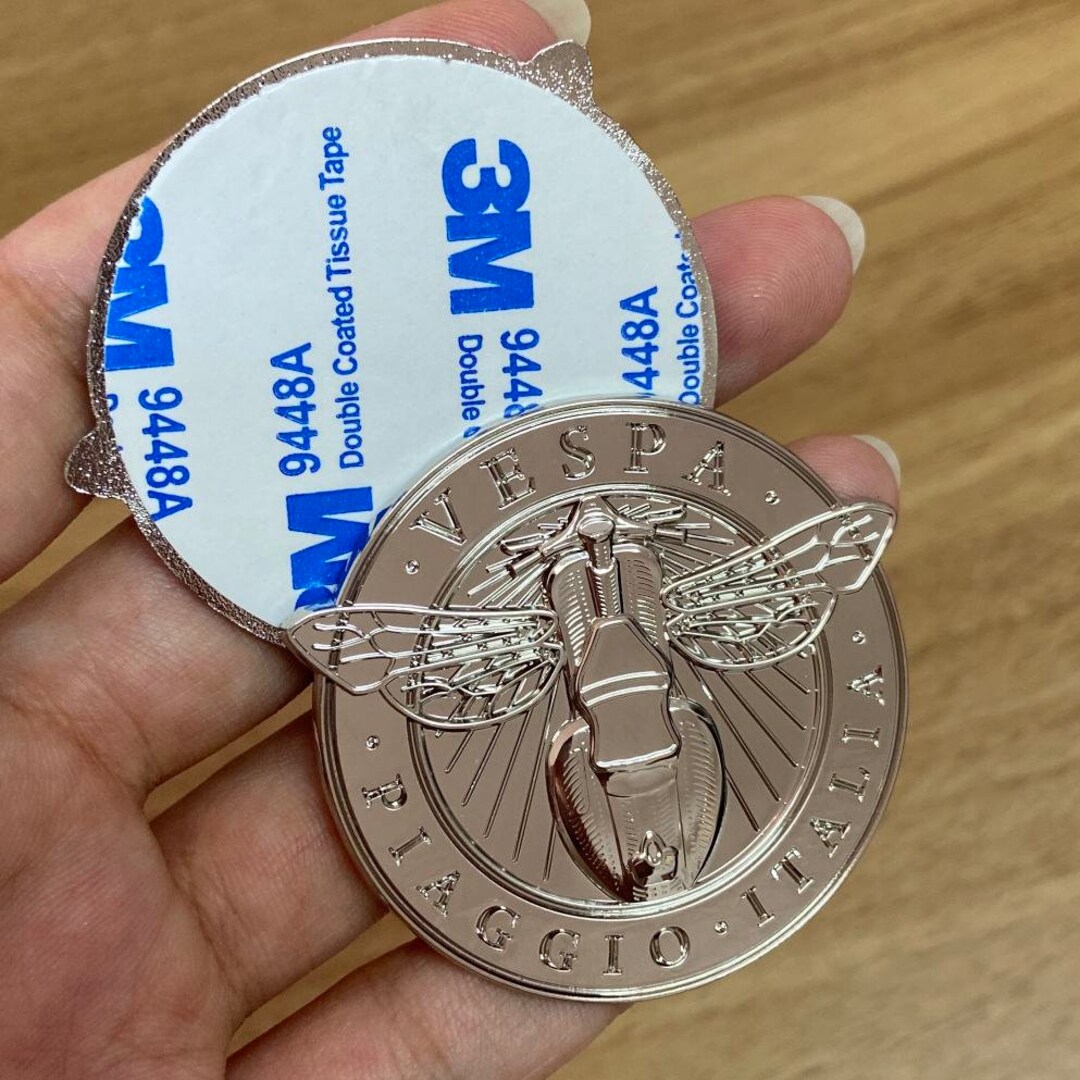 Vespa / Wasp / 3D / Aluminium / Round Badge / Sticker / Gift / - Etsy UK