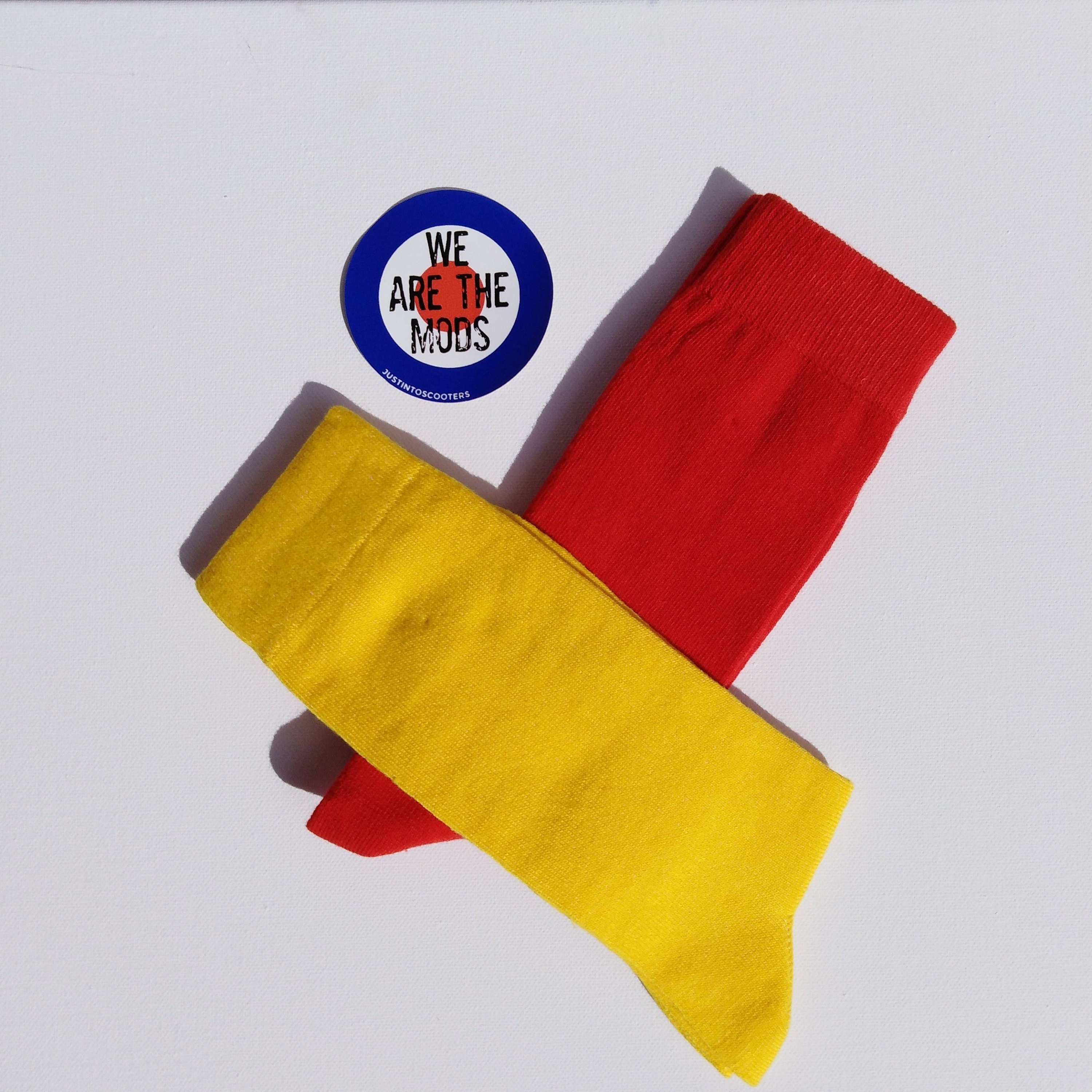 Mod Cotton Socks Skinhead Ska Rock & Roll Red Yellow - Etsy Ireland