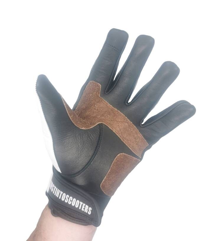 Mod Target Scooter White Gloves Italian Leather Mods - Etsy
