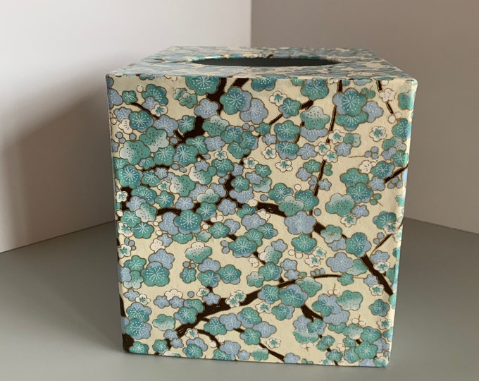 Handcrafted Tissue Box Cover Made With Japanese Chiyogami Washi Paper ...