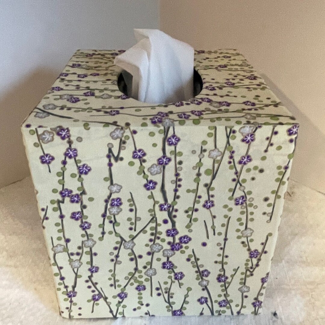 Tissue Box Cover Handcrafted With Japanese Chiyogami Washi Paper in ...