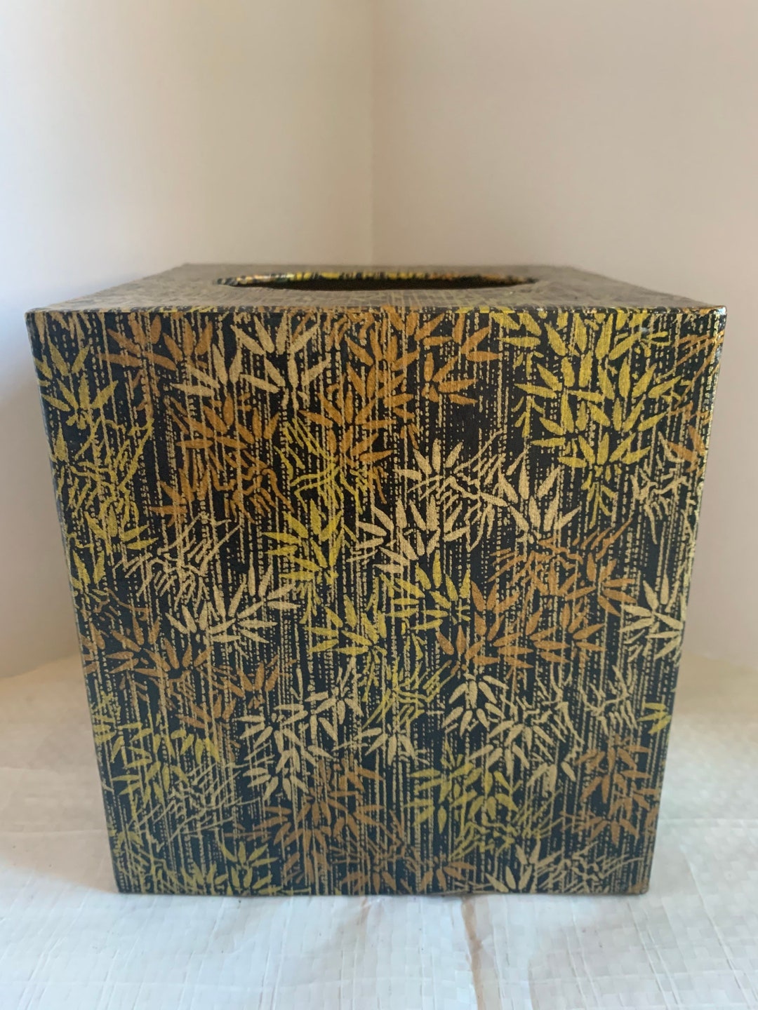 Handcrafted Tissue Box Cover Made With Japanese Chiyogami Washi Paper ...