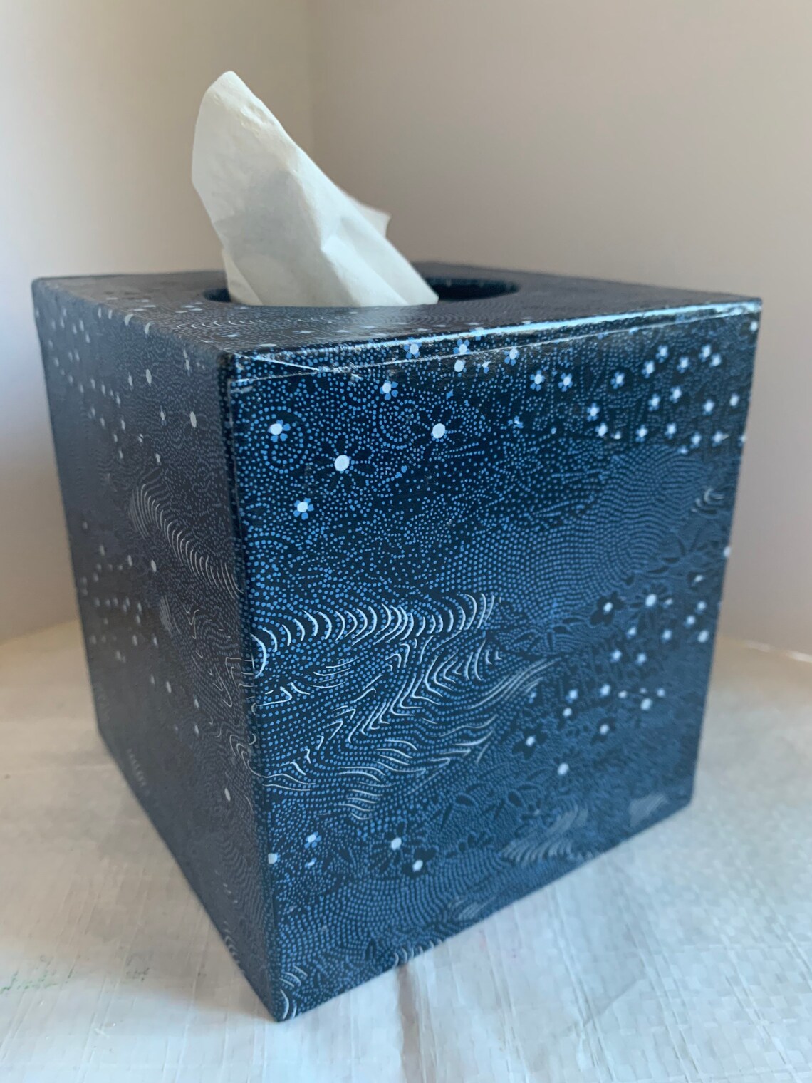 Handcrafted Tissue Box Cover Made With Japanese Chiyogami Washi Paper ...