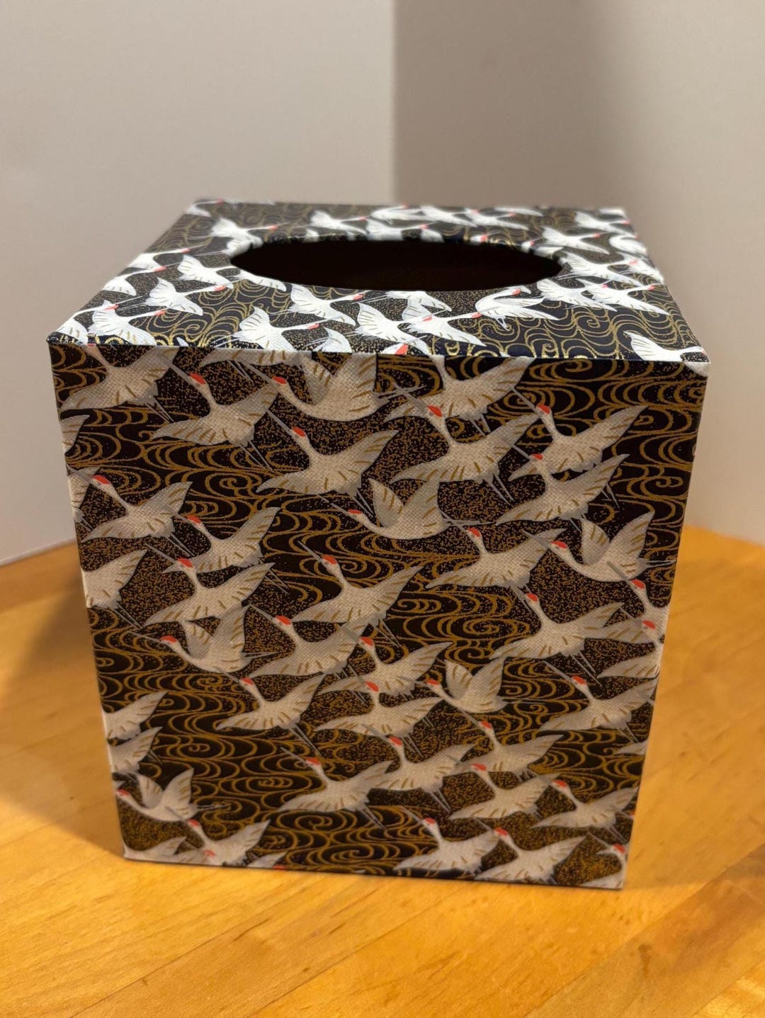 Handcrafted Tissue Box Cover Made With Japanese Chiyogami Washi Paper ...