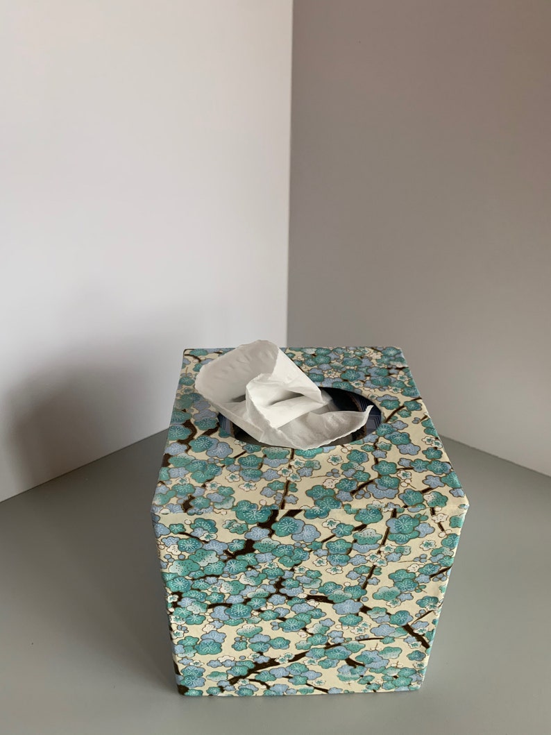 Handcrafted Tissue Box Cover Made With Japanese Chiyogami Washi Paper ...