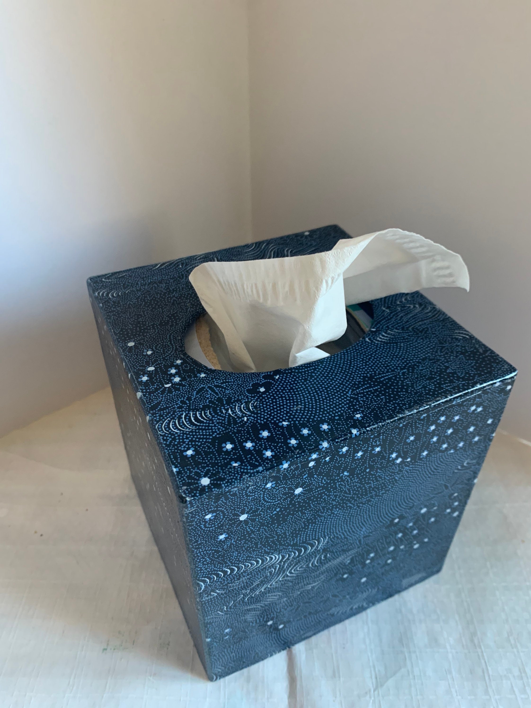 Handcrafted Tissue Box Cover Made With Japanese Chiyogami Washi Paper ...