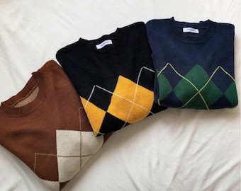 Geometric sweater | Etsy