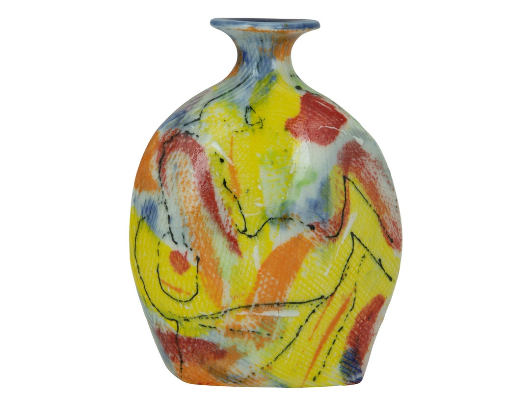 Porcelain Abstract Vase - Etsy