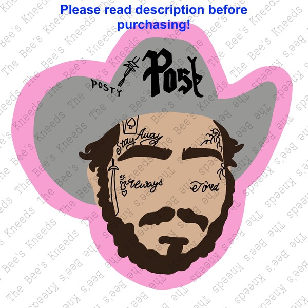 Post Malone Shirt With Cowboy Hat - Etsy