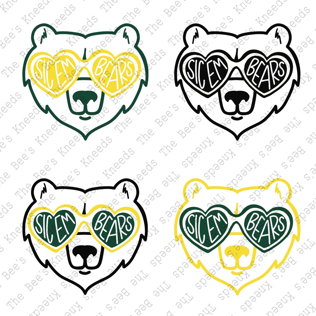 Sic em Bears Mascot - Etsy