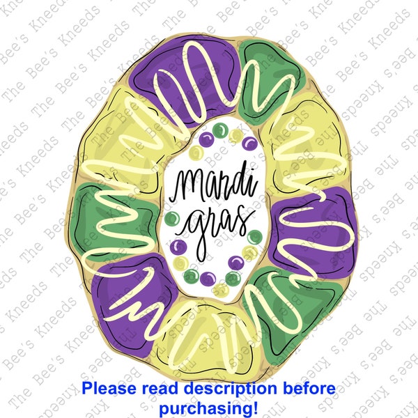 Mardi Gras King Cake - Etsy