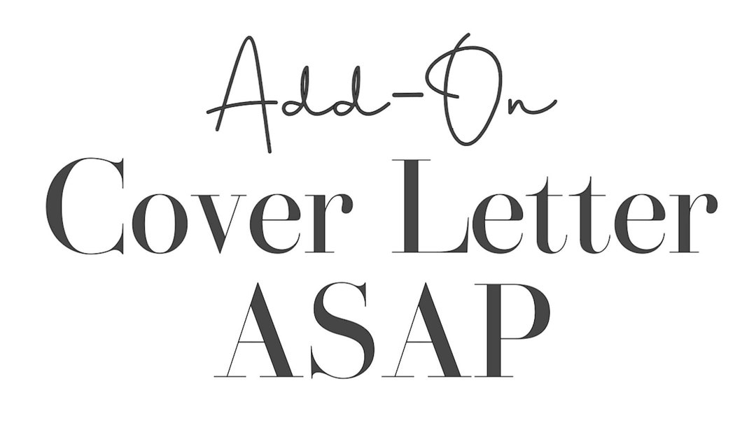 Rush Order | Professional Cover Letter Writing | ASAP Order | Receive ...