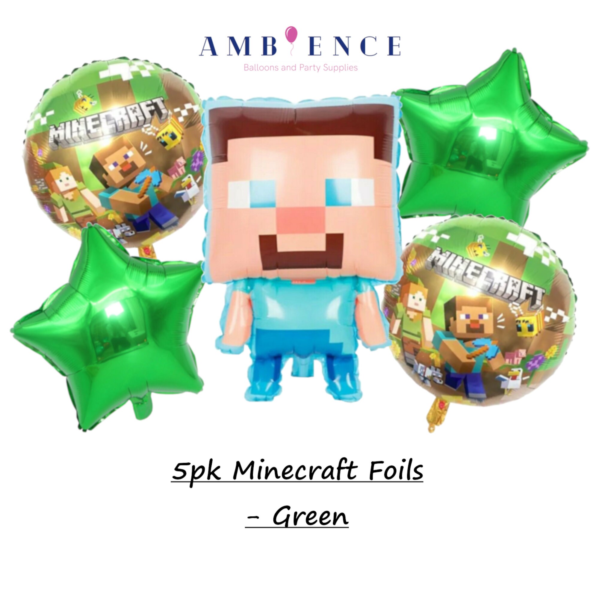 Minecraft Birthday Party Bunting Banner Minecraft Balloons - Etsy UK