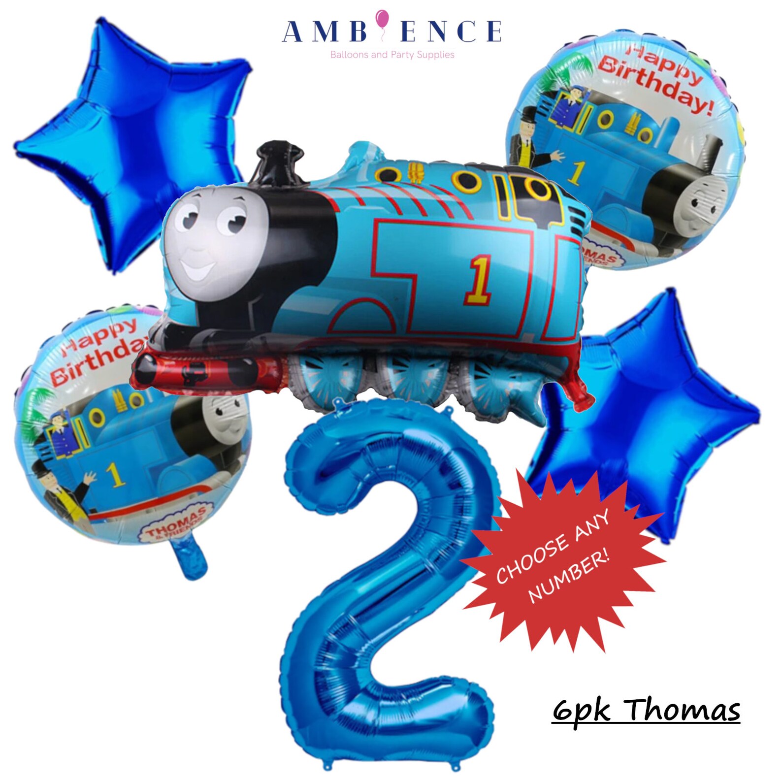 Thomas & Friends Balloons Perfect for Any Thomas the Tank Engine Train ...