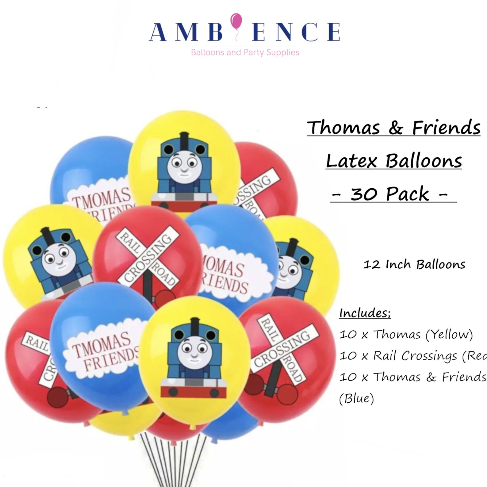 Thomas & Friends Balloons Perfect for Any Thomas the Tank Engine Train ...