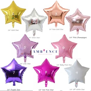 Star Balloons 18 Foil Helium or Air Fill Perfect - Etsy UK
