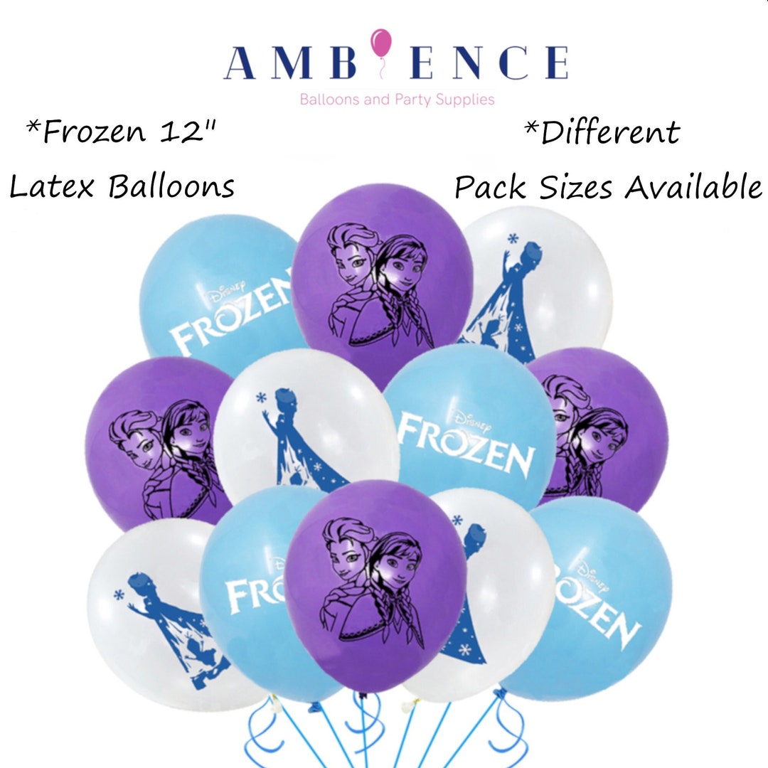 Frozen Balloons Helium or Air Fill Latex Balloons Perfect Decorations ...