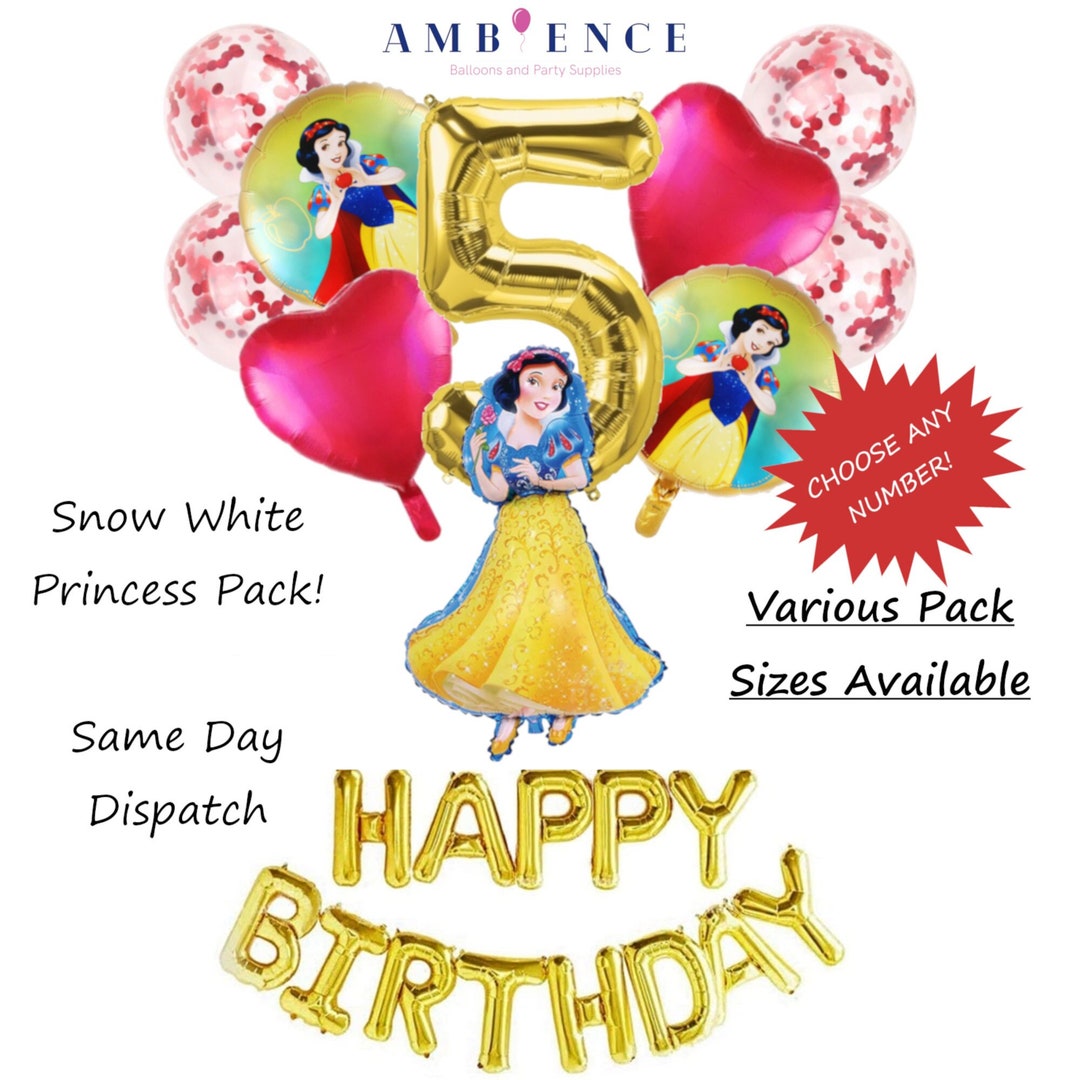 Snow White Balloons Princess Disney Birthday Party Packs Various Pack ...