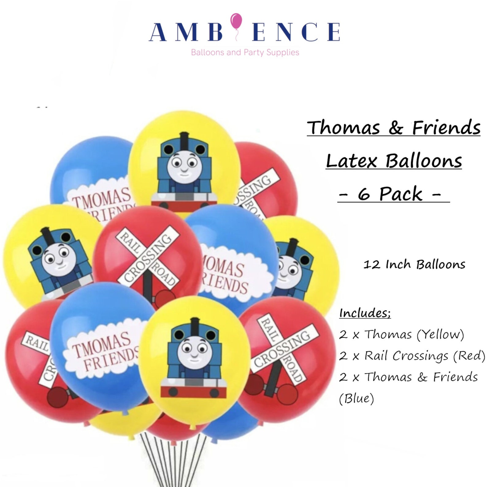 Thomas & Friends Balloons Perfect for Any Thomas the Tank Engine Train ...