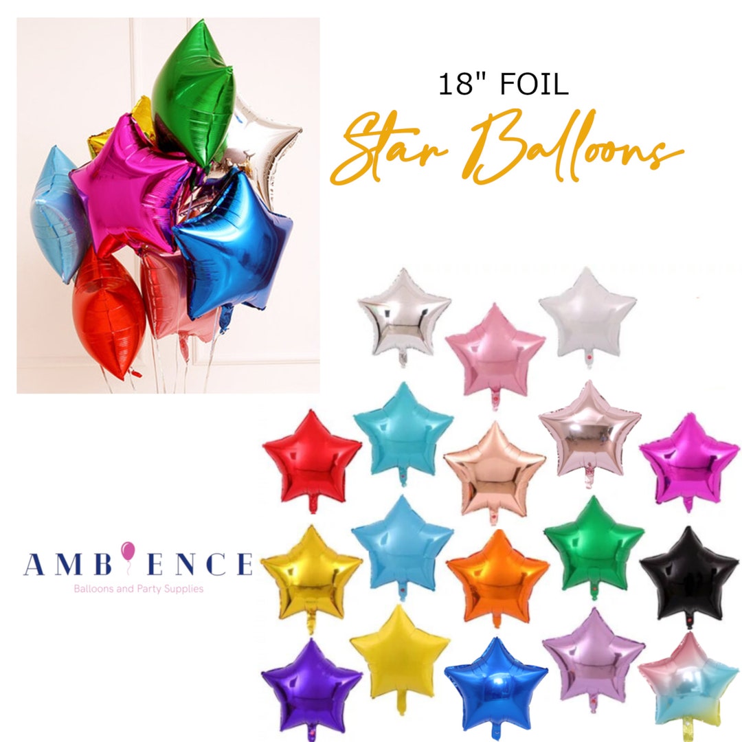 Star Balloons 18 Foil Helium or Air Fill Perfect - Etsy UK