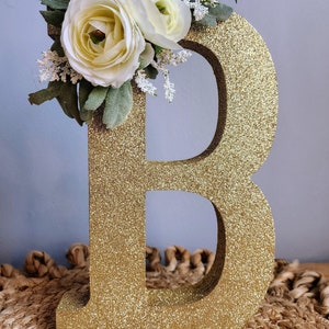 Baby Shower Letter Wedding Gold Letter Nursery Wall Art Decor Girl Baby ...
