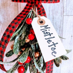 Mistletoe Farmhouse Christmas Decor Hanging Mistletoe Kissing Ball ...