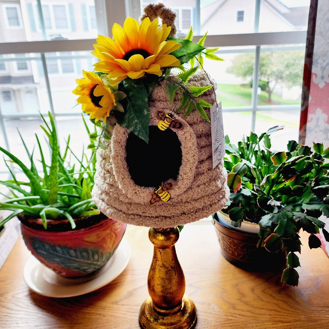Bee Decor Beehive Skep Decoration Housewarming Gift Farmhouse Decor ...