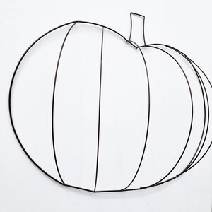 Pumpkin Shaped Metal Wire Wreath Frame Wire Wreath Form 3D Diy Pumpkin ...