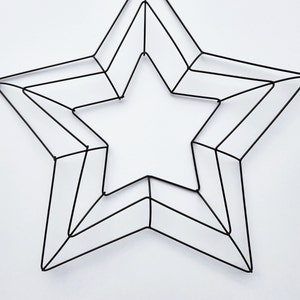 Star Shaped Wreath Form Metal Wreath Star Shaped Wreath Frame Wire ...
