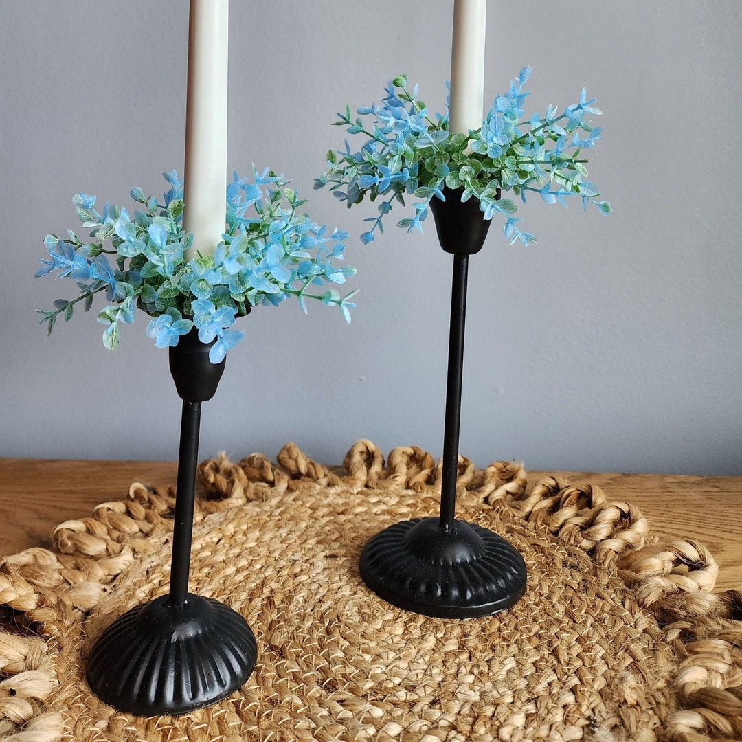 Spring Candle Ring 6-Pack Easter Candle Rings - Mini Eucalyptus Wreaths ...