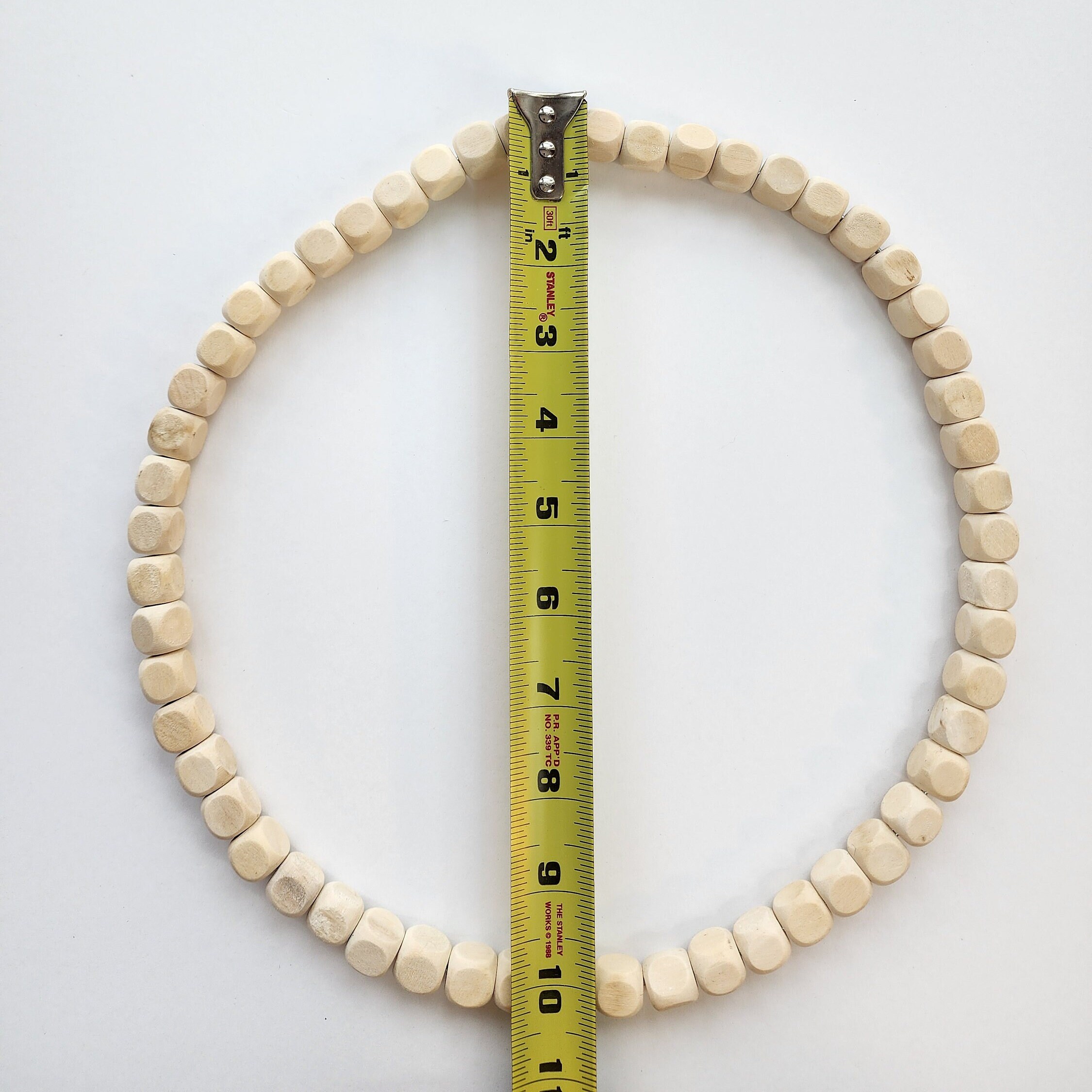 Wooden Bead Wreath Wooden Wreath Frame for Crafts Hoop Wreath Frame ...