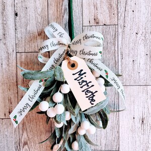 Mistletoe Hanger Ornament Kiss Me Under the Mistletoe Christmas Decor ...