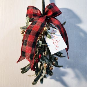 Mistletoe Farmhouse Christmas Decor Hanging Mistletoe Kissing Ball ...
