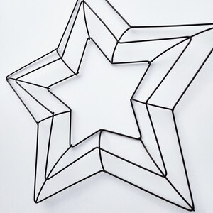 Star Shaped Wreath Form Metal Wreath Star Shaped Wreath Frame Wire ...